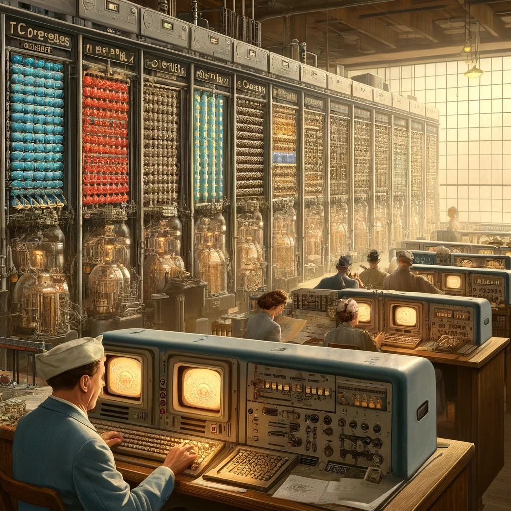 Focus sur les années 1940 : les premières machines Informatiques qui ...